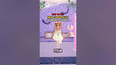New Code Dollie On Dress To Impress Dresstoimpress Roblox Dti