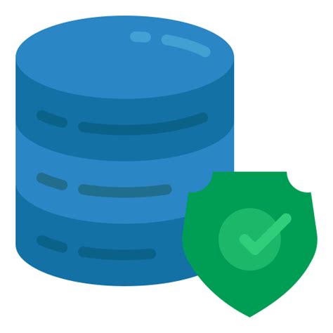 database security generic flat icon
