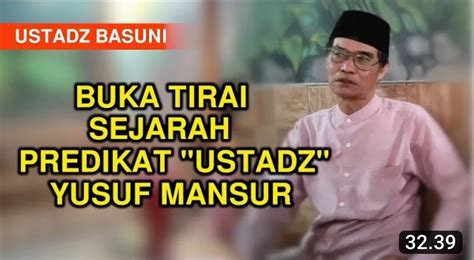 Ustadz Basuni Buka Tirai Sejarah Predikat “ustadz” Yusuf Mansur Thayyibah
