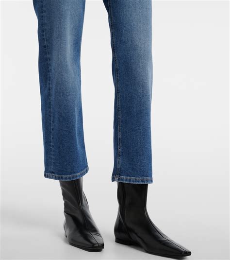 Florence Cropped Straight Jeans In Blue Ag Jeans Mytheresa