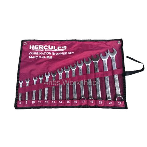 14pcs 8 24mm Combination Spanner Set Crv Heavy Duty Spanar Set Spanar