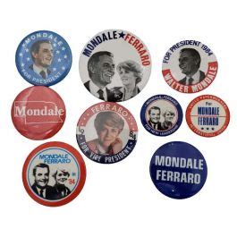 Walter Mondale1984 Campaign Button Set