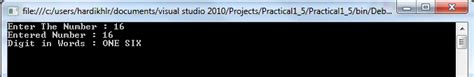 C Program To Convert Digits To Words