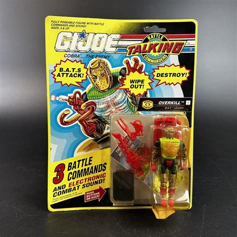 1991 Hasbro Gi Joe Talking Battle Commanders Overkill J106