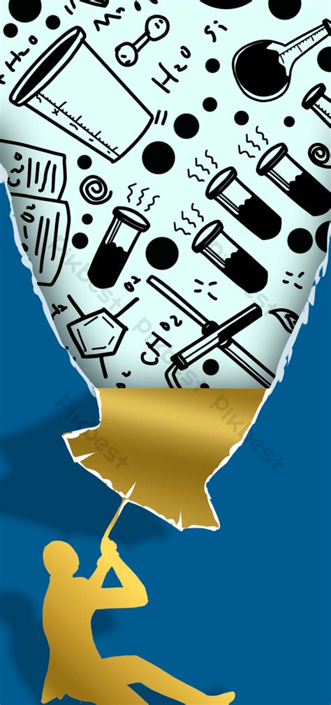 Paper Torn Blue Education Science Background Notebook Psd Free Download Pikbest