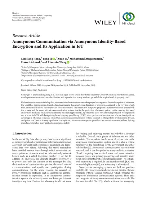 pdf anonymous communication via anonymous identity based encryption