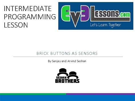 intermediate programming lesson brick buttons as sensors by