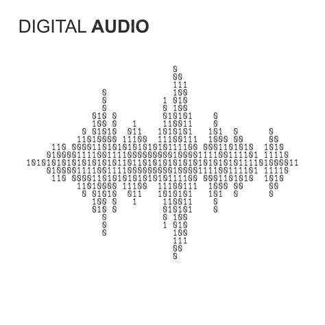 Premium Vector Sound Wave Made Of Ones And Zeros Binary Equalizer