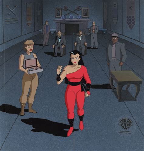 Batman The Animated Series Original Production Cel On Original Backgro