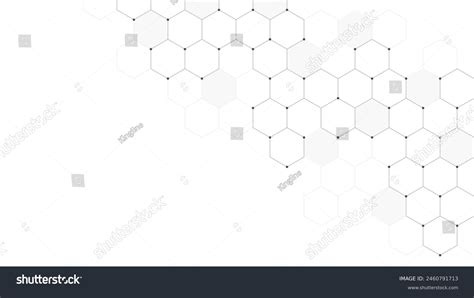 vector illustration hexagons pattern geometric abstract stock vector