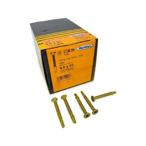 Саморезы Eurotec Wing Tek Srew 1000 5 5x50 Tx30 потайной флюгель 200 шт 904339 выгодная
