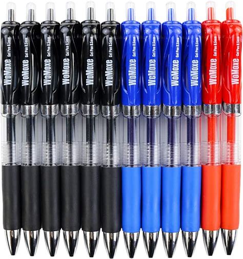 Retractable Rollerball Gel Pen Fine Point 05mm Metal Tip