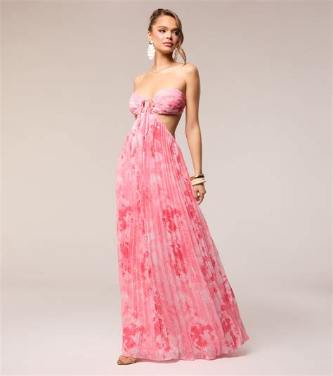 Molly Floral Pleated A Line Formal Dress And Windsor
