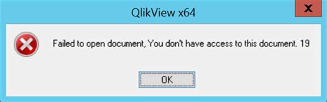 solved failed to open document you don t have access to qlik