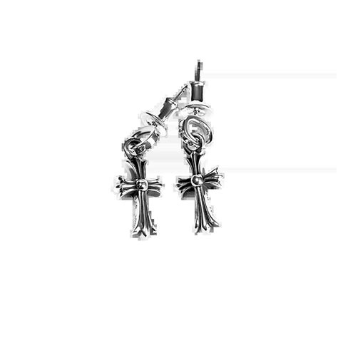 Chrome Hearts Cross Earrings Chrome World Shop Now