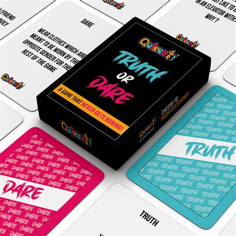 Truth Or Dare Naughty Adult Card Game For Friends And Couples Quirky Hai