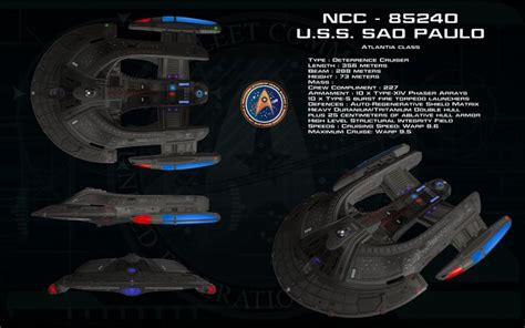 Atlantia Class Ortho Uss Sao Paulo By Unusualsuspex Star Trek Ships