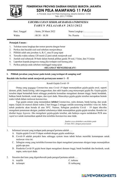 Bind 2822 Worksheet Live Worksheets