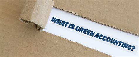 Green Accounting Bringing Sustainability Into The Books