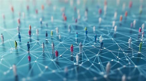 Illustration Of A Network Of Connected People Symbolizing Community