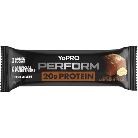 Yopro Perform High Protein Snack Bar Salted Caramel 68g Woolworths