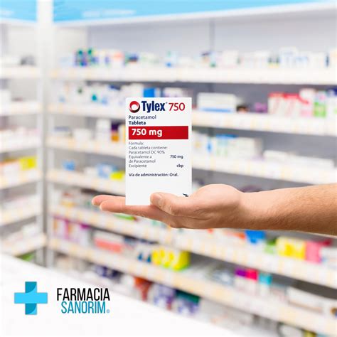 Paracetamol 750mg Tylex Caja C20 Tabletas Farmacia Sanorim