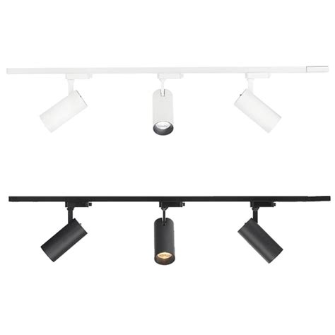 Brilliant Ceres Led Track Light Kit Cct 3lt 30w White Or Black