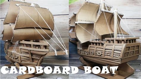 How To Make A Cardboard Pirate Ship Youtube