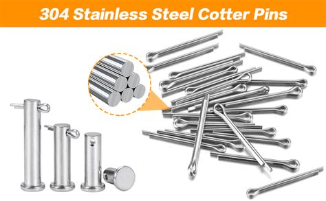 Muzhupguz 150pcs 304 Stainless Steel Cotter Pins Cotter Pins