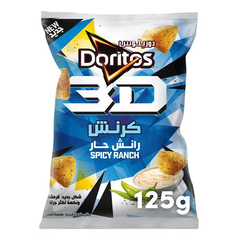 Doritos 3d Crunch Spicy Ranch Flavor 125 G Online At Best Price Lulu Uae