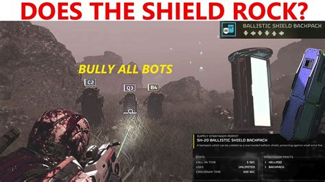 A Tutorial On The Shield Hell Divers 2 Youtube