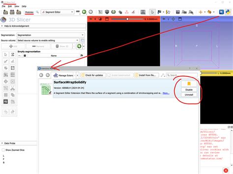 Cant Access Installed Extension Surfacesolidify 6006814 In 3d Slicer 5 8 1 Support 3d