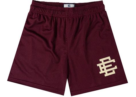 Eric Emanuel Ee Basic Short Maroon Off White Mens Ss24 Us