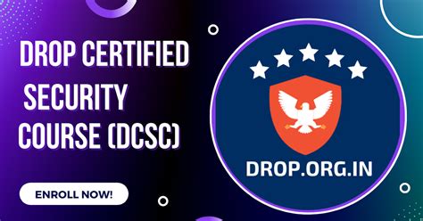 Cyber Security Ethical Hacking Drop Certified Security Course Dcsc