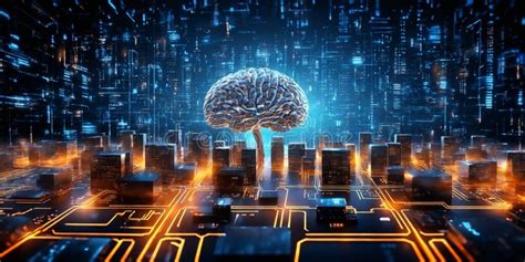 Neural Synthesis Ai As The Industry Cortex Stock Illustration Illustration Of Model Machine