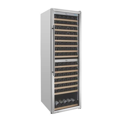 Polar G Series Dual Zone Wine Fridge Stainless Steel 172 Bottle Bar 86