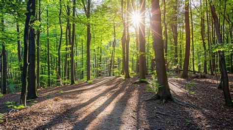 Free Sunlit Forest Path Image Sunlight Forest Trees Download At