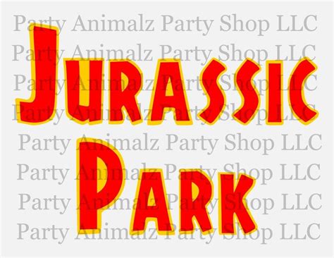 85 X 11 Sign Standard Size Home Printable Jurassic Park Instant