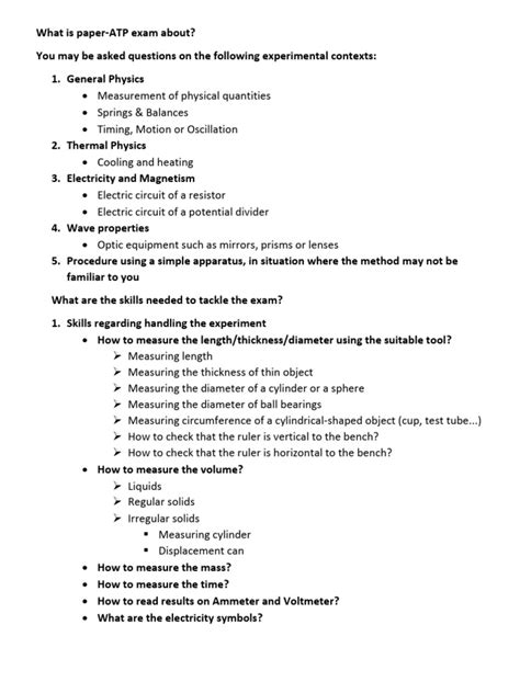 Paper Atp Notes O Level And Igcse Pdf Pendulum Significant Figures