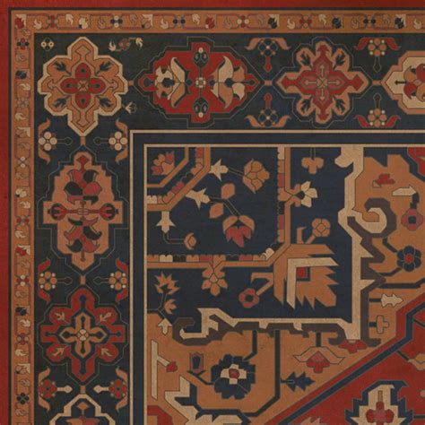 Persian Bazaar Camelot King Arthur Vinyl Floorcloth Spicher And Co