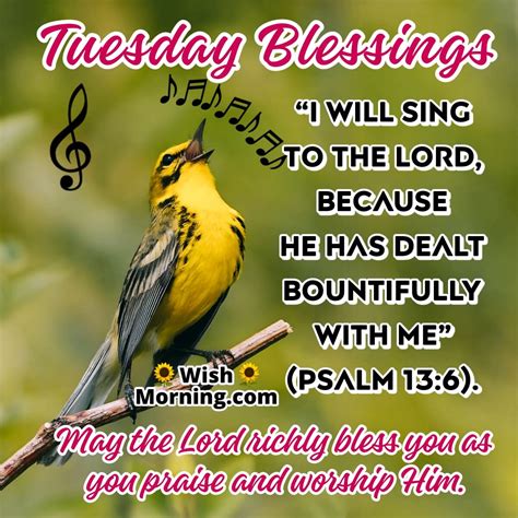 Good Tuesday Morning Blessings