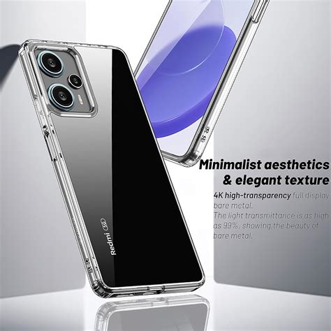 Best Poco F5 5g Slim Back Cover Case Frosted Crystal Clear