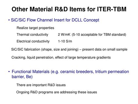 Ppt Material Challenges For Iter Tbm Powerpoint Presentation Free