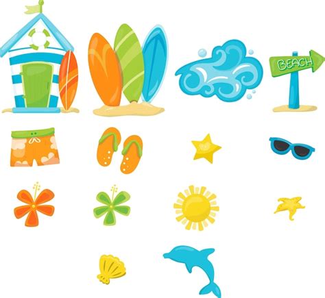 Premium Vector Summer Elements