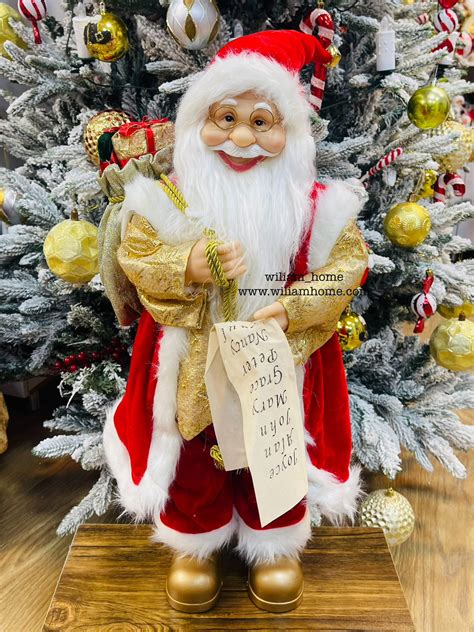 بابانوئل کریسمس 60 سانتی متر،اروپایی نامه خوان New فروشگاه اینترنتی ویلیام هوم