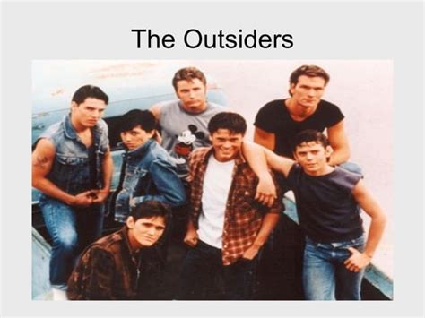 Outsiders Intro And Background Ppt