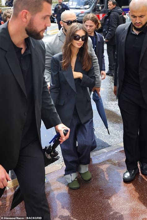 Emily Ratajkowski Displays Her Washboard Abs In A Triangle Bra As She Models For A Gucci