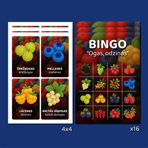 Bingo Spēle Ogas OdziŅas Mācību Materiāli