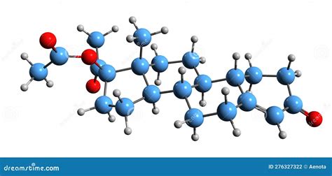 3d Image Of Gestonorone Acetate Skeletal Formula 276327322