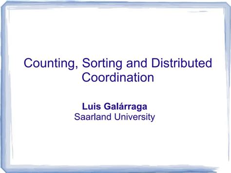 Distributed Coordination Odp Computer Software And Applications Computing